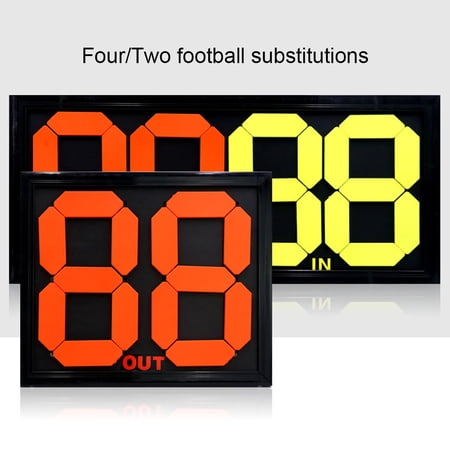 Football Substitution Card Beautiful Smooth Edge Fluorescent No Odor ...