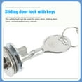 Glass Cabinet Security Lock Jewelry Locks Key Pocket Silver - Walmart.com