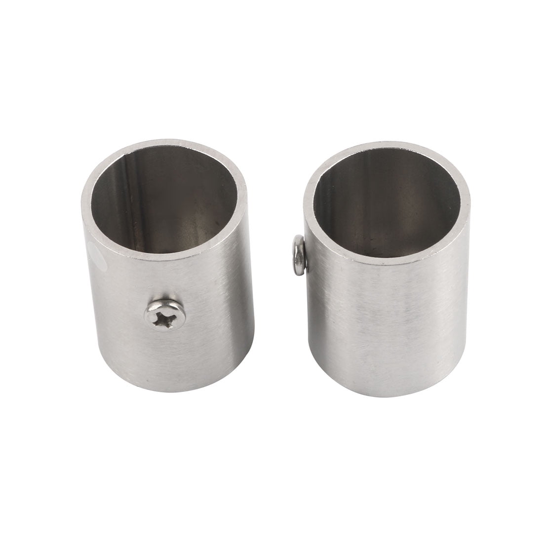 Stainless Steel Cylinder Shape Closet Rod Bracket Flange Support 1 Inch ...