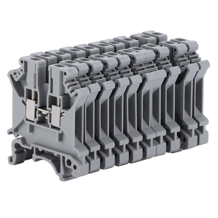 Screw Type Terminals Block, Insulated DIN Rail Mount Terminal Flame ...