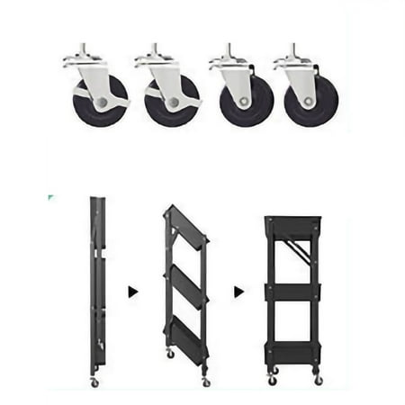 Kitchen Storage Rack Trolley Kitchen Cart Kitchen Rack Cart Folding ...
