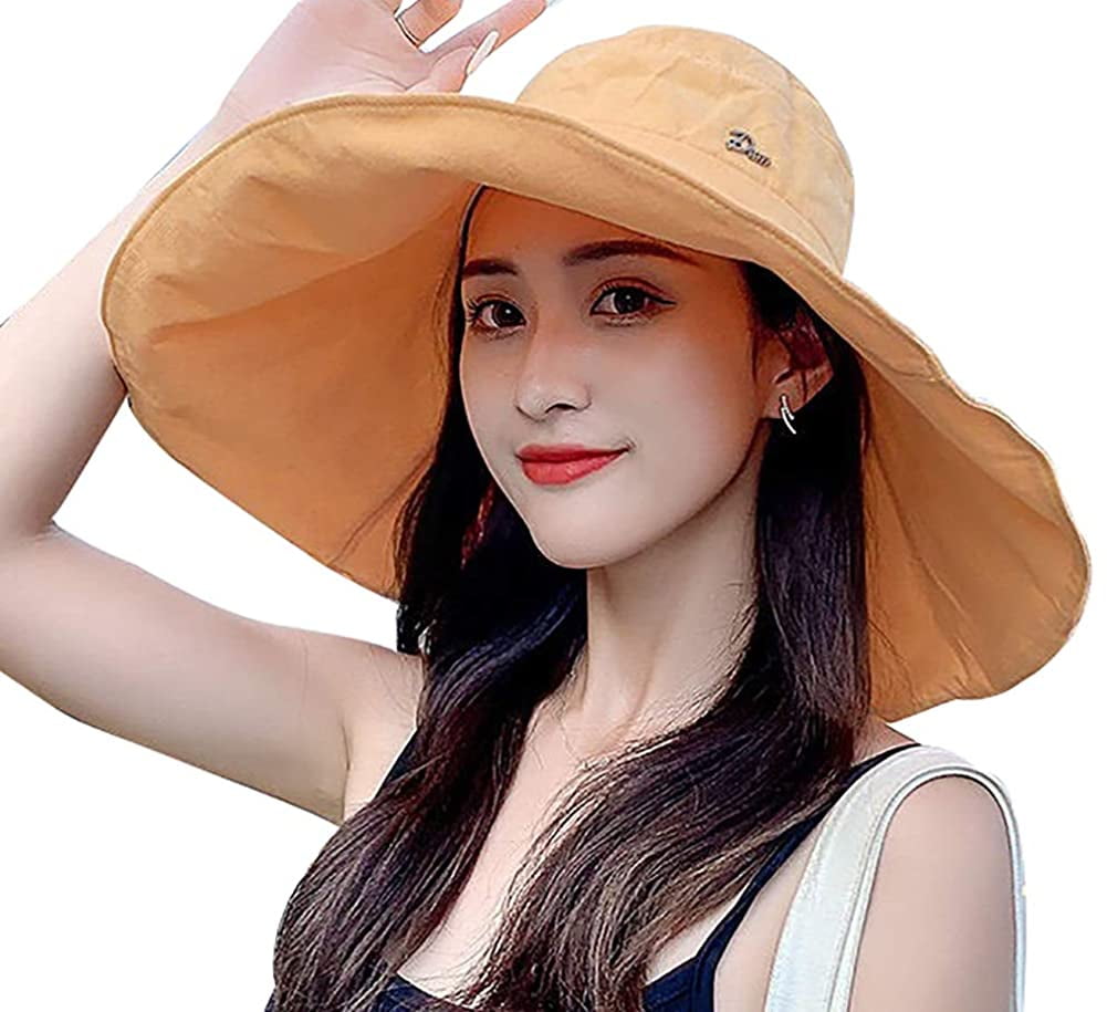 Cocopeaunts Womens Sun Hat Packable Reversible Bucket Hat Uv Sun