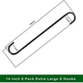 8 Pack 14 Inch Extra Large S Hooks -Heavy Duty Long S Hooks for Hanging ...