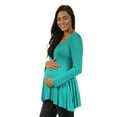 Women's Long-sleeve Scoop Neck Maternity Tunic Top - Walmart.com