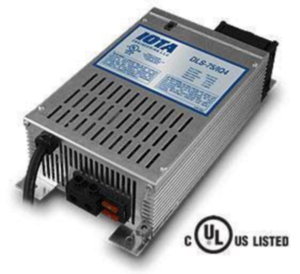 Iota DLS-75/IQ4 12 Volt 75 Amp Automatic Battery Charger / Power Supply ...