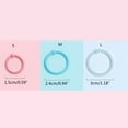 10/ 15 / 30 Pcs Loose Rings Multi-Color Binder Rings Flexible Plastic ...