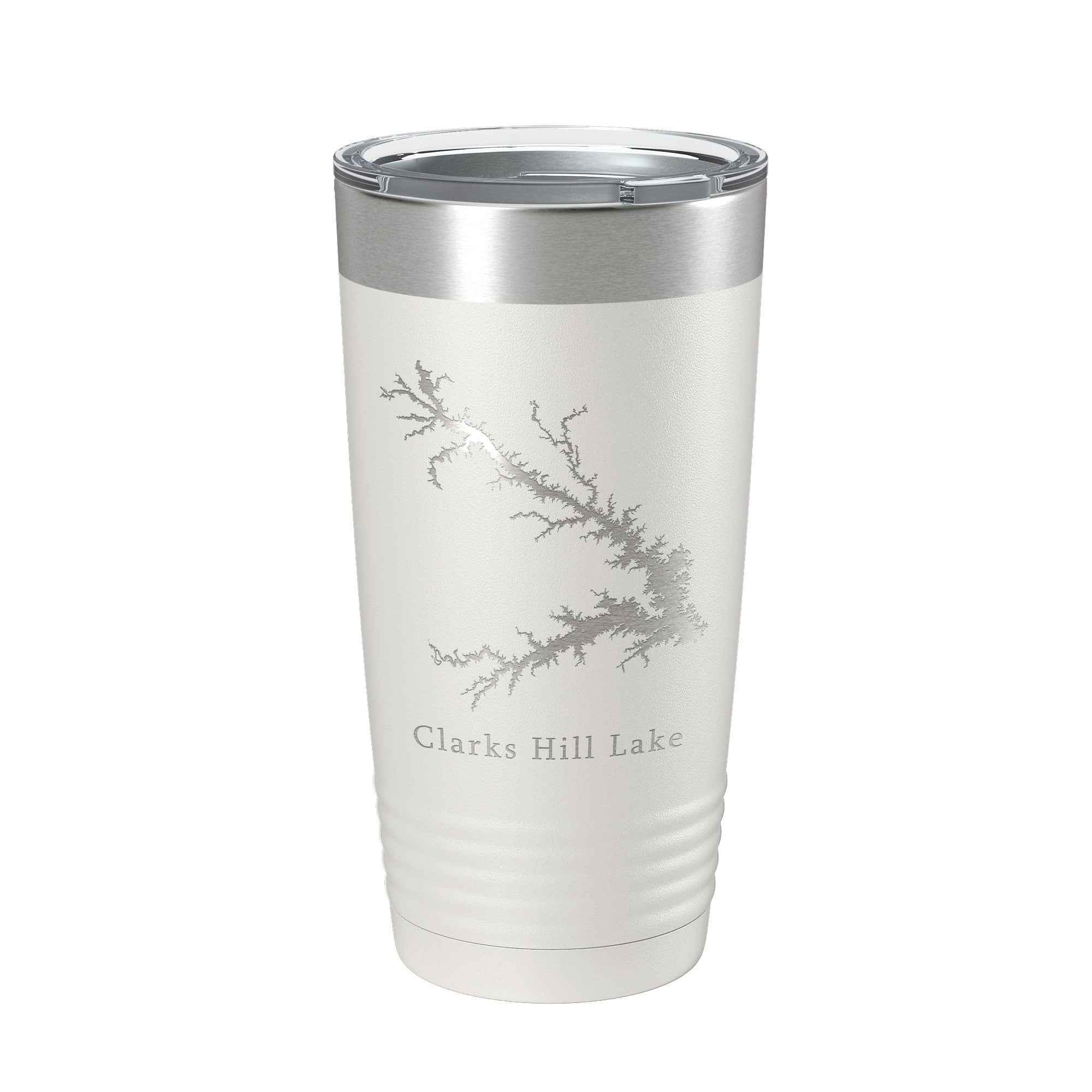 Clarks Hill Lake Map Tumbler Travel Mug Insulated Laser Engraved Coffee ...