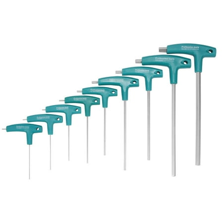 9pcs Allen Wrench Multiple Specification T-Handle Wrench Keys Keys Anti ...