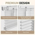 REJODA-No Drill No Tool 1" Vinyl Mini Blinds, Light Filtering ...
