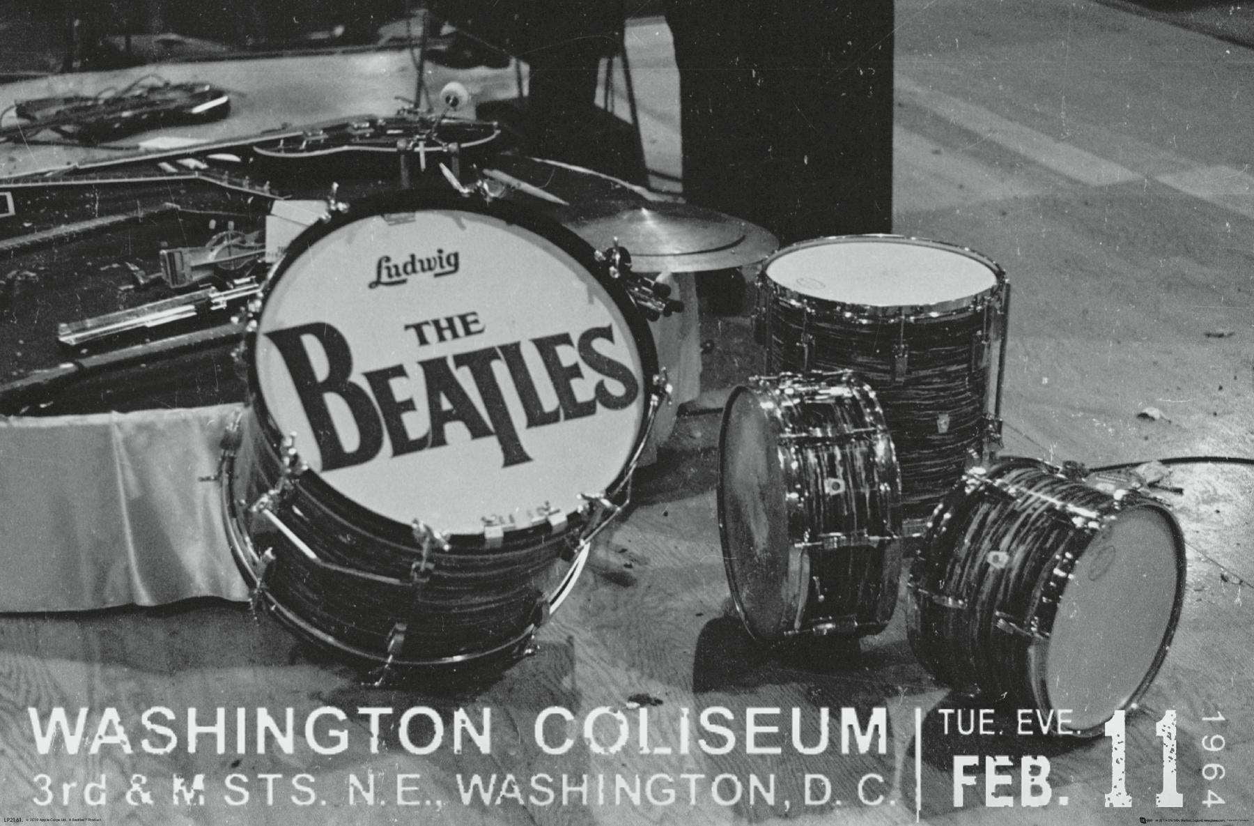 The Beatles - Washington Coliseum Wall Poster, 22.375" x 34" - Walmart.com