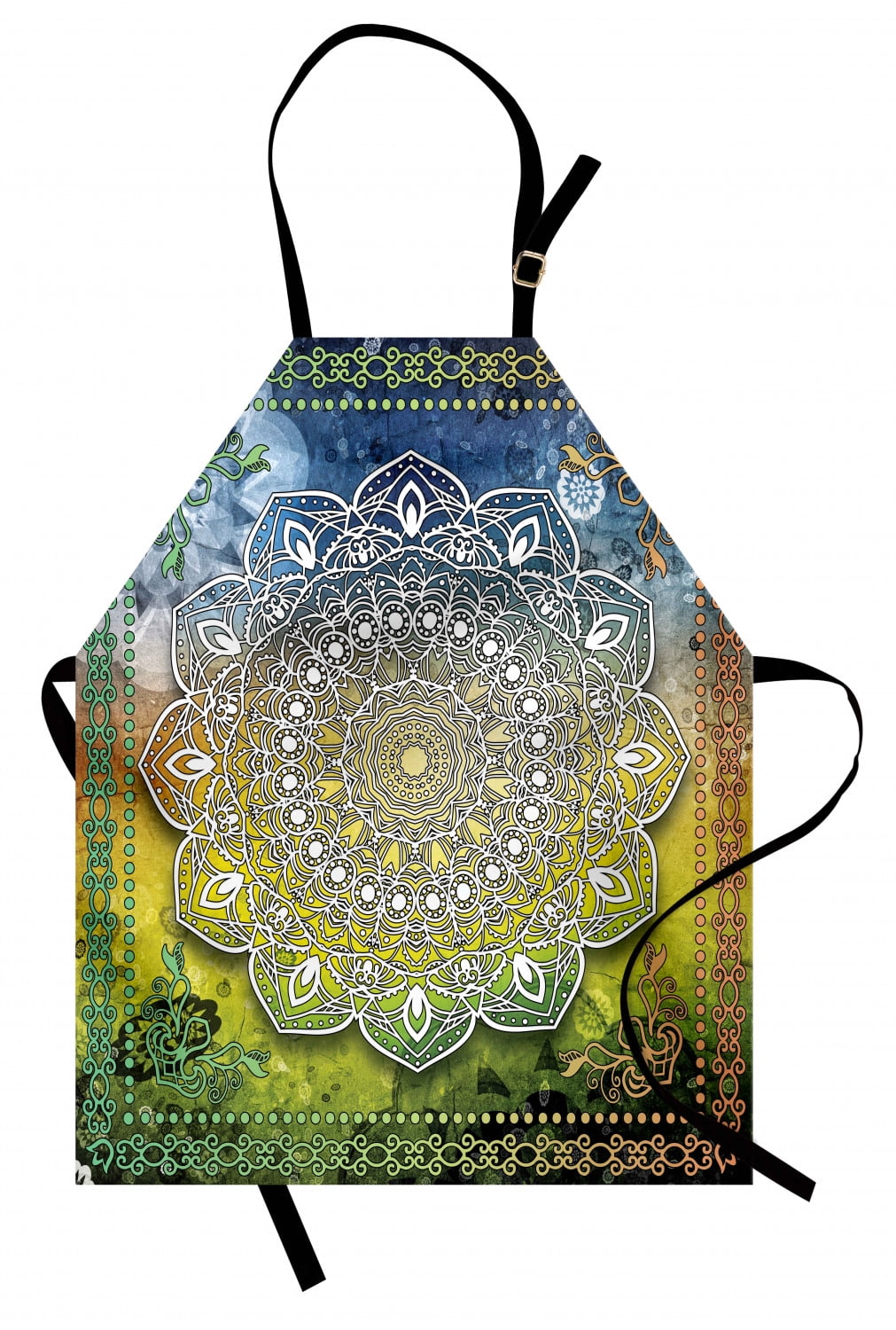 Ethnic Apron Mystic Asian Mandala Zen Culture Chakra Karma Calmness and ...