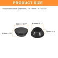 Uxcell 25pack Silicone Plugs, Rubber Round Snap in Locking Hole Plugs ...