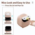ABCISI Mini Trash Can with Lid, Cute Small Desktop Garbage Bin, Plastic ...