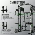 Mikolo Smith Machine Home Gym, 2200 lbs Power Rack Cage with Cable ...