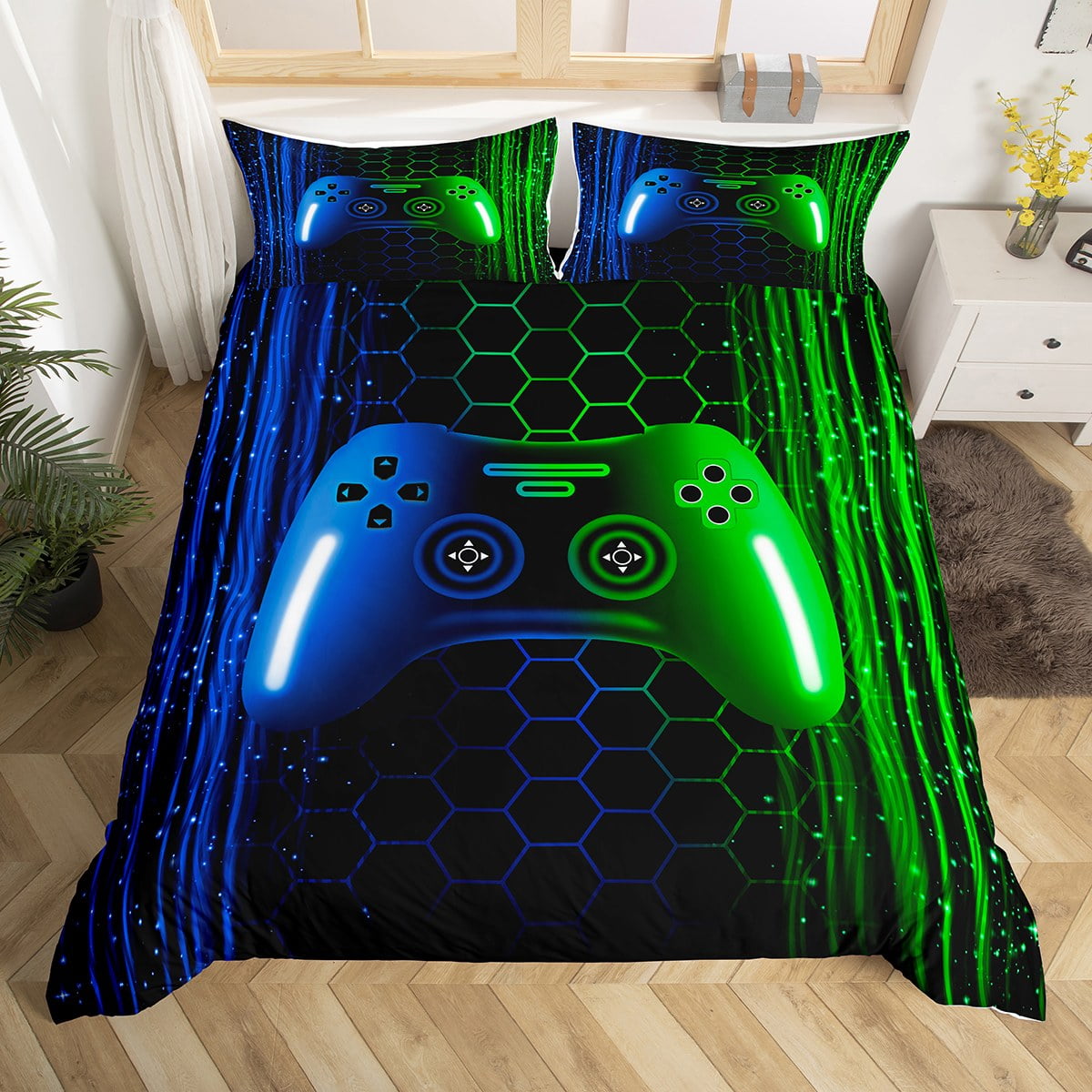 Click here for Erosebridal Video Game Comforter Cover Twin bling... prices
