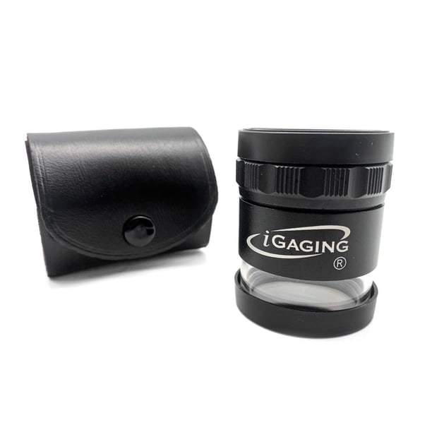 iGaging Stand Measuring Magnifier Loupe 10X w/Scale LED Lighted ...