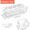 Clear Seasoning Box, 4 Piece Seasoning Rack Spice Pots, Plastic Storage ...