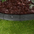 GroundSmart Cobblestone Landscape Edging, 4' Gray Rubber Garden Border ...