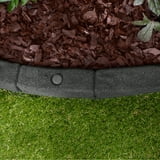 GroundSmart SmartLoc Cobblestone Landscape Edging, 4' Gray Rubber ...