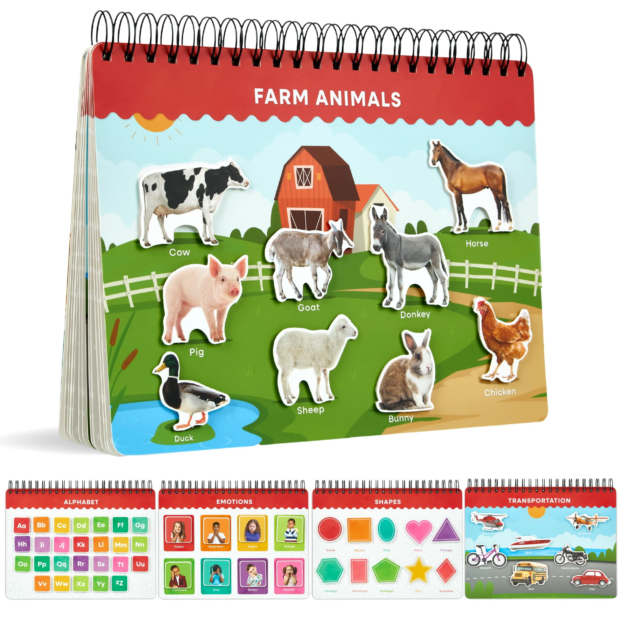 Libro ocupado Montessori para niños pequeños de 3 años en adelante: el ...
