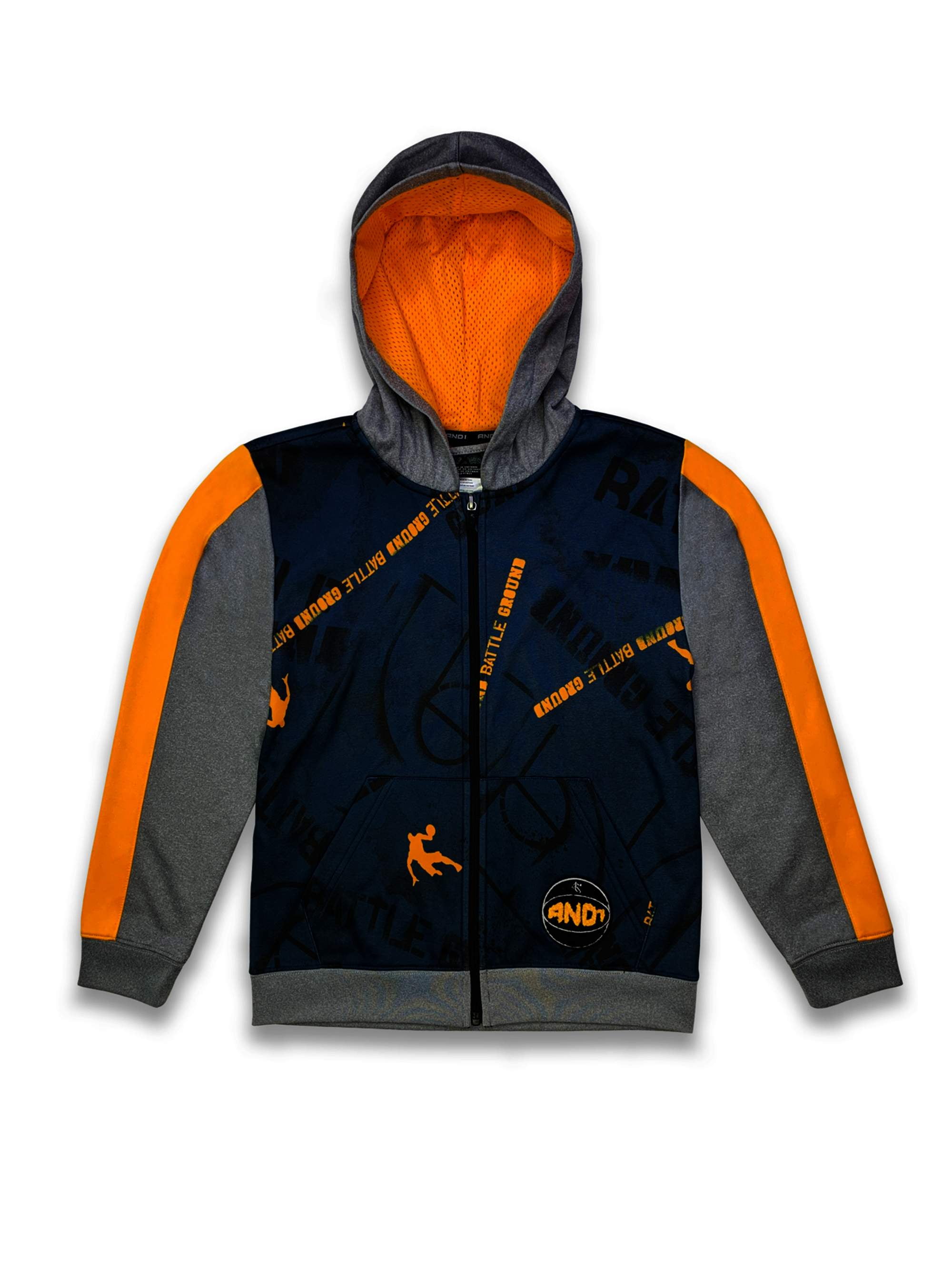AND1 Boys 4-18 Zip Hoodie - Walmart.com