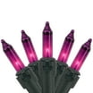Northlight Set of 50 Purple Mini Christmas Lights 10' Length Black Wire ...