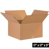 Box Partners Corrugated Boxes 17" x 17" x 9" Kraft 25/Bundle 17179 ...