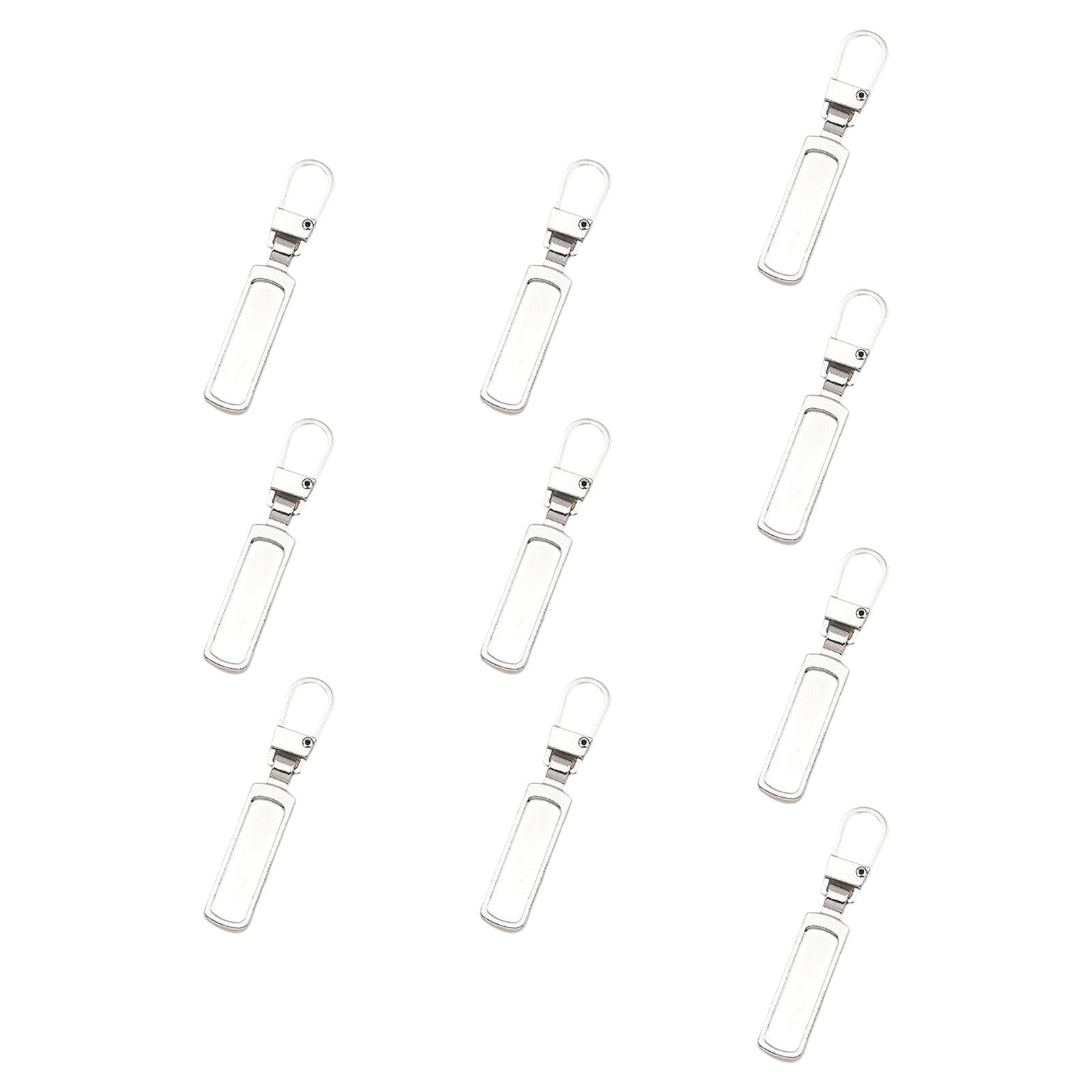 10Pcs Metal Zipper Heads Replace Sewing Accessories Fasteners Handle ...