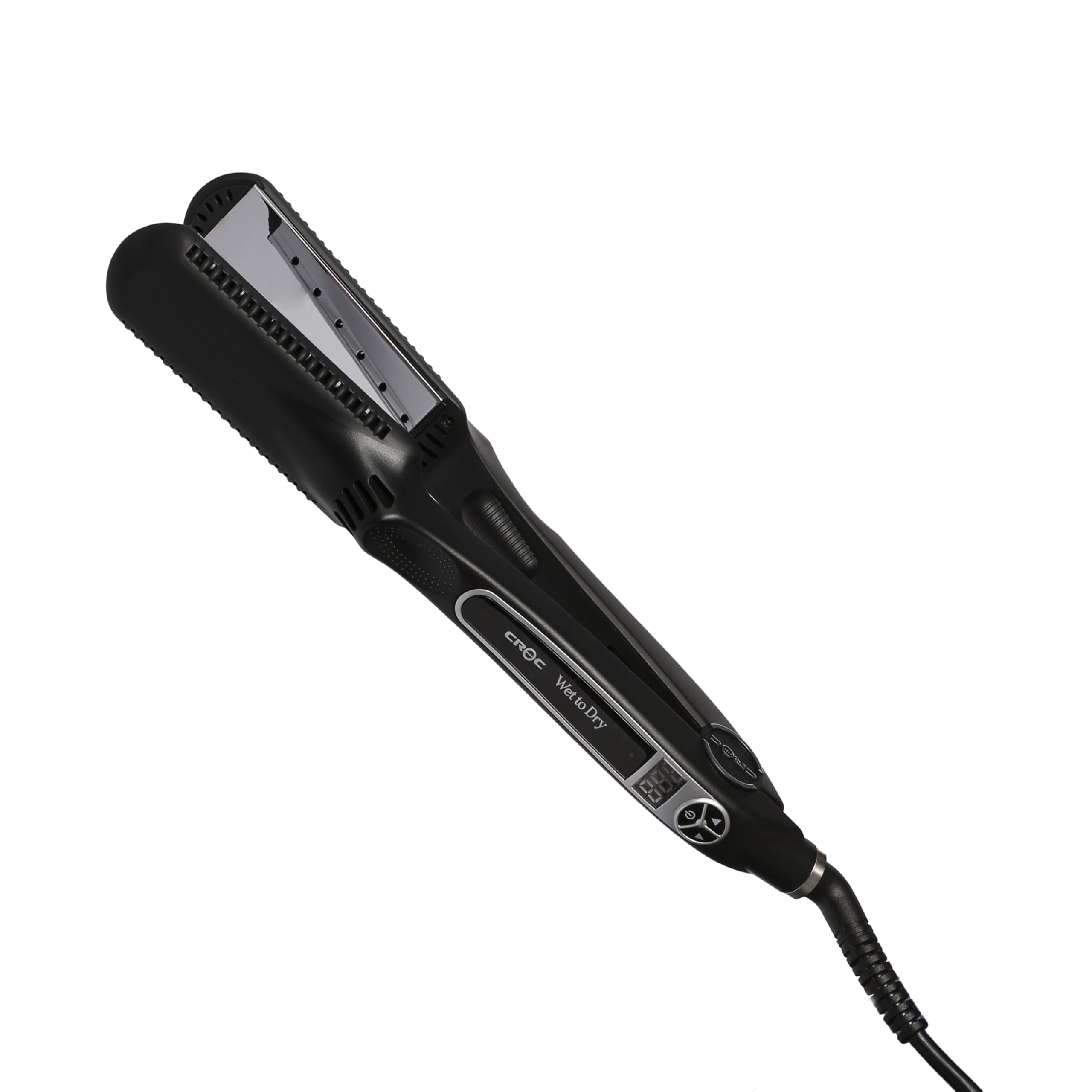 CROC alaciadora Wet to Dry - Plancha para cabello seco y húmedo (Negro ...