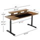 Eureka Ergonomic 60 inch Height Adjustable Desk with Monitor Stand ...