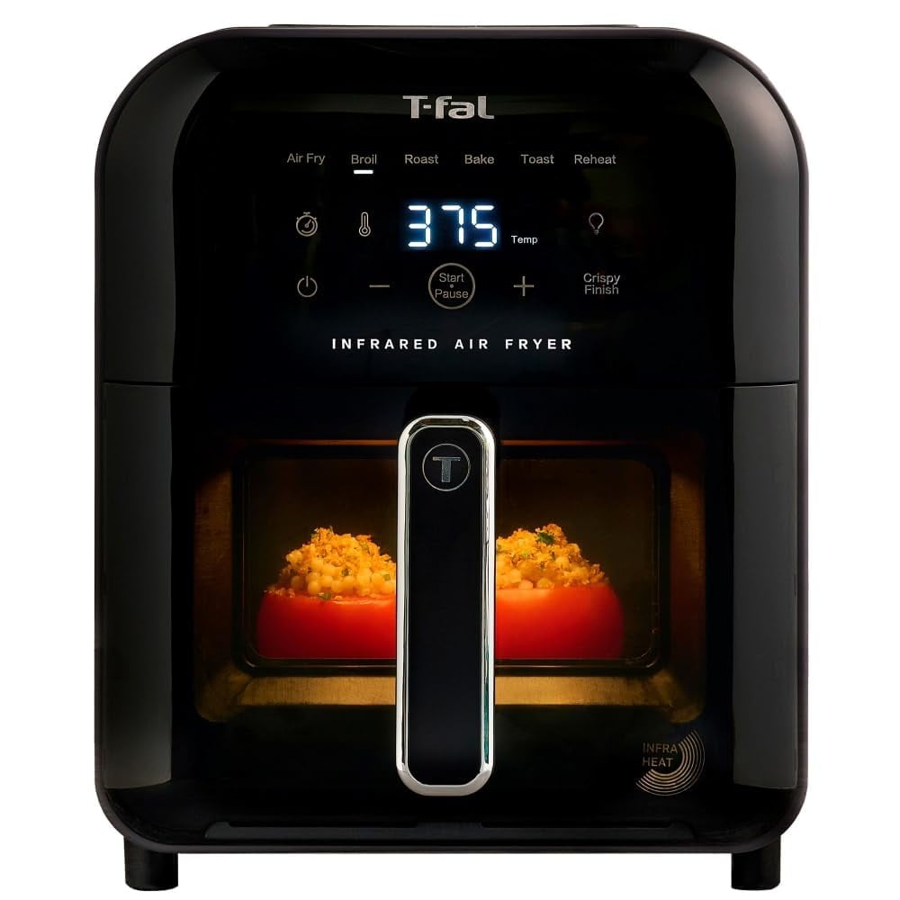 T-fal Infrared Air fryer, Premium Infra-heat Technology, 7 in 1, Extra Crispy, Fast Heat-up, 6.3 ...