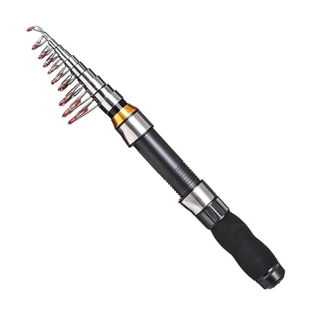 Mini Portable Telescopic Fishing Rod Fiberglass Ice Sea Fishing Rod ...