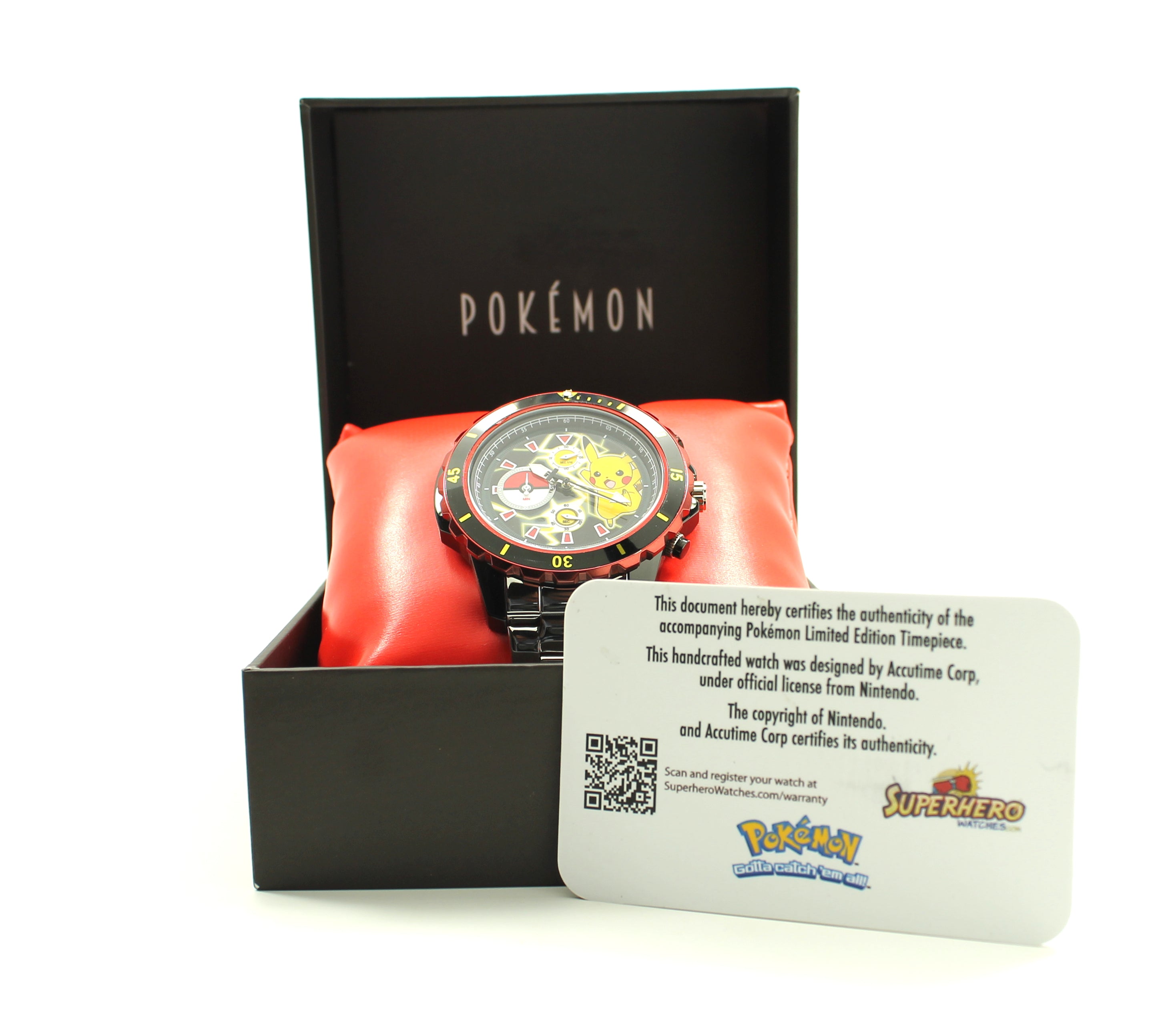 Buy Pokemon Pikachu Men's or Women's Genuine Diver Style Chronograph ...