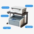 2-Tier Wooden Desktop Printer Stand – Heavy Duty Space-Saving Organizer ...