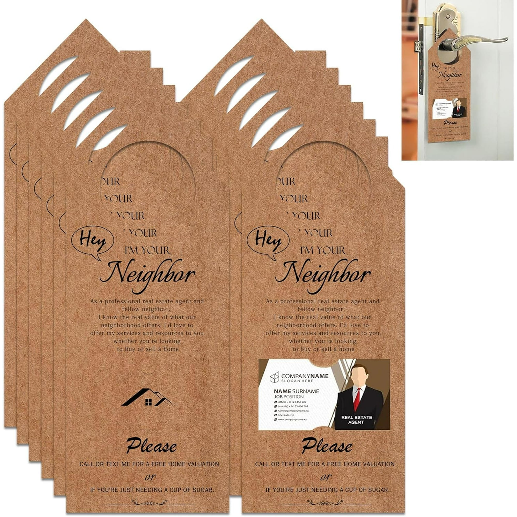 Click here for Salafire 50 Pack Real Estate Agent Door Hangers Op... prices