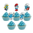 32 PCS For The Smurfs Cartoon Theme Party Decorations Set,With 5*3ft ...