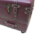 River of Goods Braxton Faux Leather Storage Trunk - Walmart.com