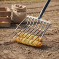 JWQFBC Multi Tine Farm Fork single-Piece Molded Manganese Steel Farm ...