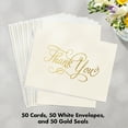 Designer greetings Bulk Blank Thank You Cards for Any Occasion, Gold ...