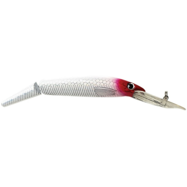 P-Line Predator Minnow Universal Hard Fishing Bait, Red/Pearl/White, 5 ...