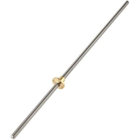 Screw Rod, T8 8mm Trapezoidal Stainless Steel Threaded Rod Lead Screw ...