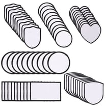 60Pcs Sublimation Blanks Patches Fabric Iron-on Patch Blanks Repair ...