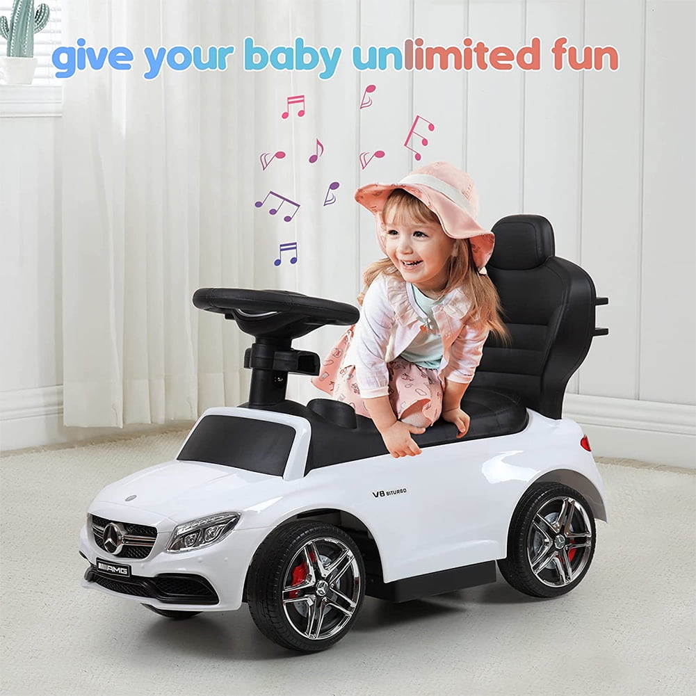 Mercedes-Benz Kids 3 in 1 Ride On Push Car, Convertible Stroller ...