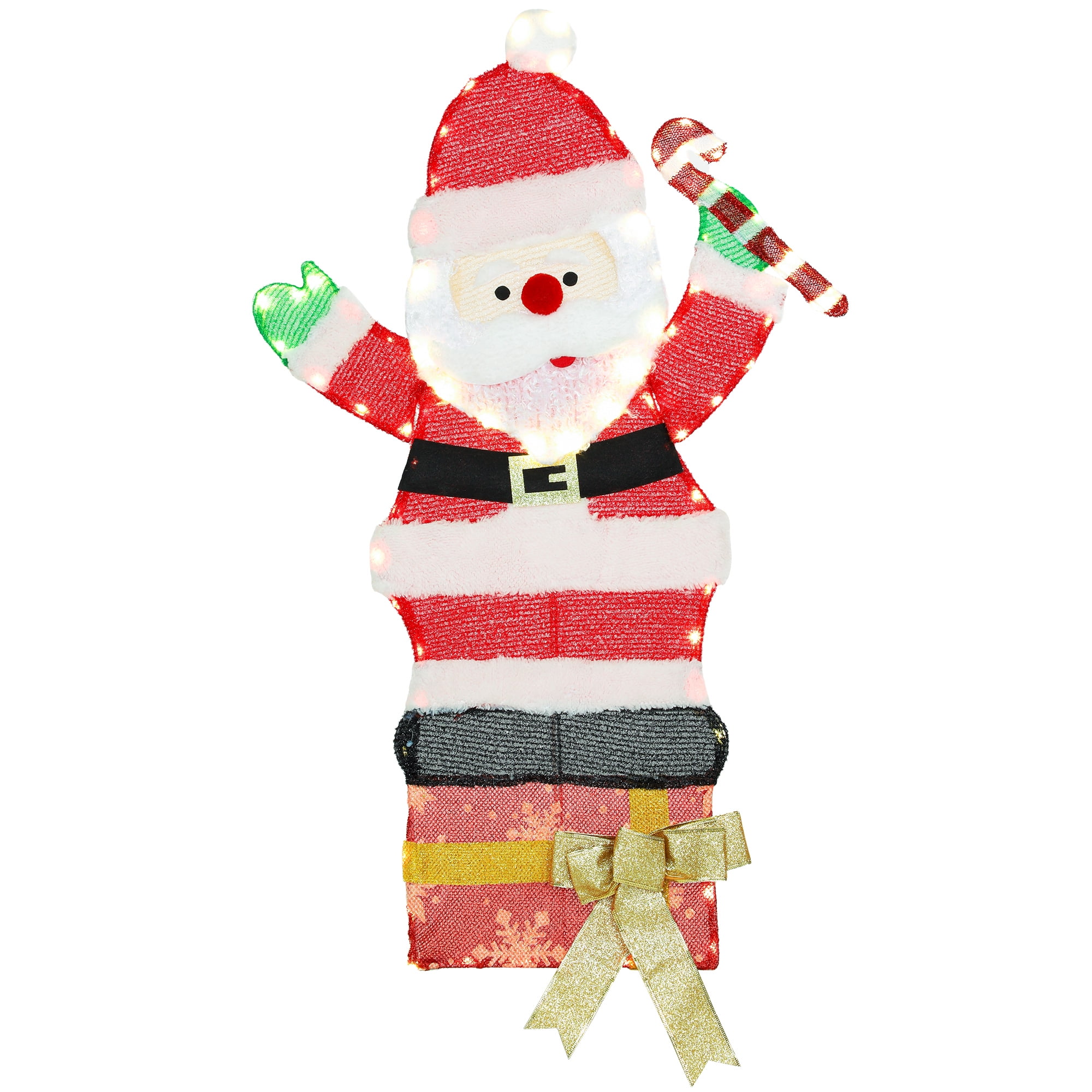 Click here for Outsunny 3ft Lighted Santa Claus  Christmas Decora... prices