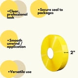 SSBM 1.88 Inch x 1000 Yards Yellow Acrylic Carton Sealing Tape 2 Mil ...
