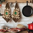 Dish Towels, Brown Aztec Absorbent Kitchen Towels 2 PCS, Boho Western ...