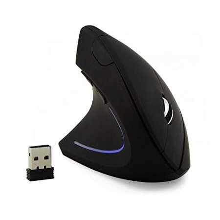 Left-Handed Mouse,2.4G Wireless Vertical Ergonomic Optical Mouse ...
