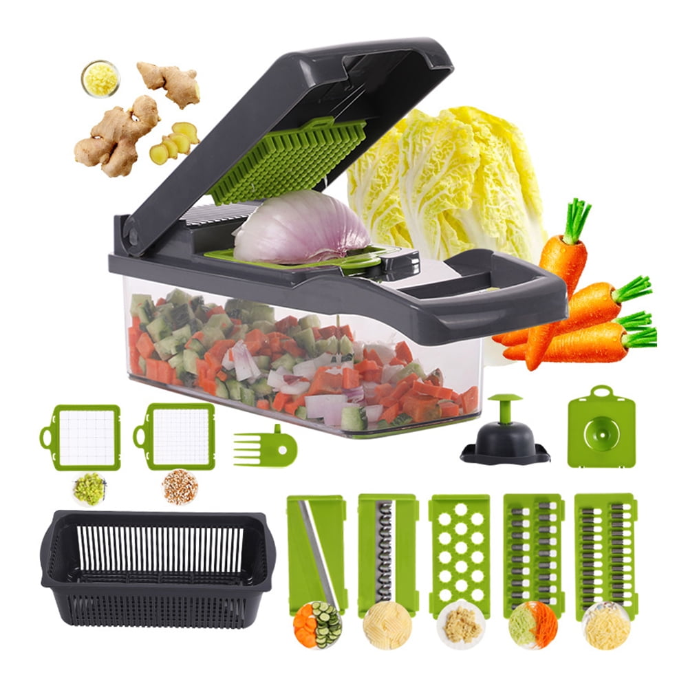 Multi-Function Vegetable Cutter, 8 in 1 Chopper Slicer, Kitchen Tools ...