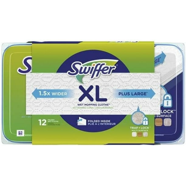 Swiffer Sweeper XL Wet Pad Refills, Open Window Fresh, 12 Ct (Pack of 2 ...