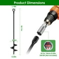 Auger Drill Bit , 2.76in Spiral Hole Dril for Garden Planting Bulbs ...